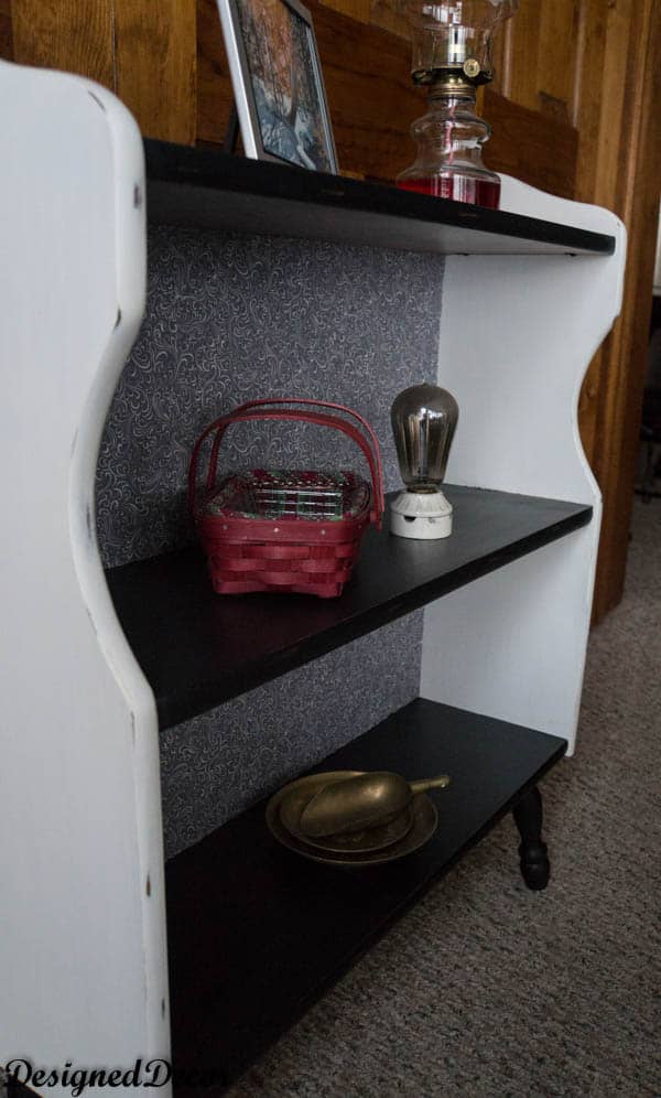 A Floor Shelf Makeover!