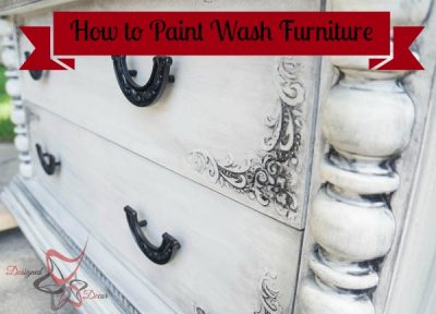 How to Paint Wash Furniture!