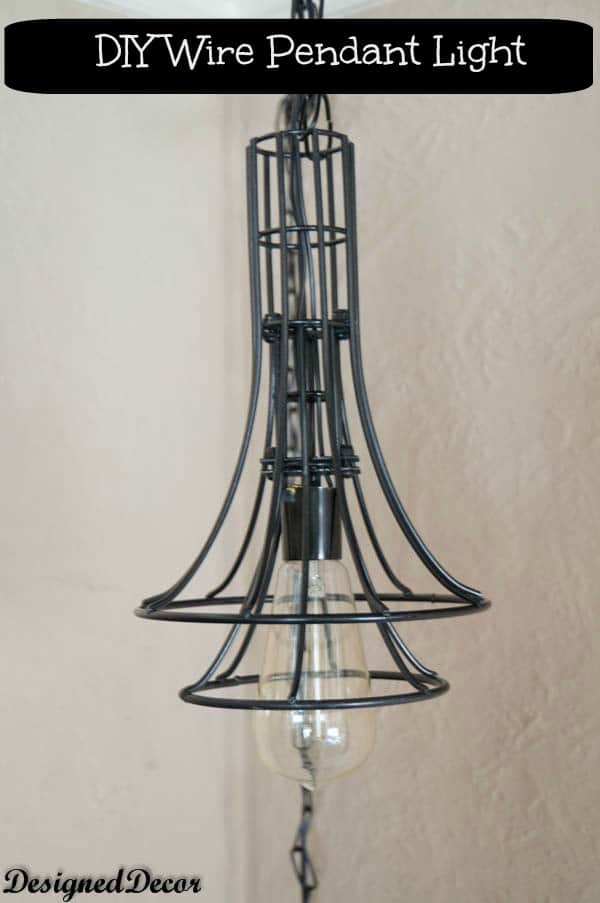D.I.Y. Wire Pendant Light!