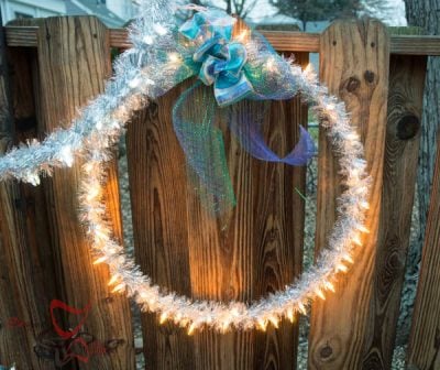 Outdoor Christmas Hanging Light Rings~ Tutorial