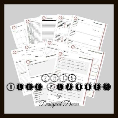 Free Printable Blog Planner!