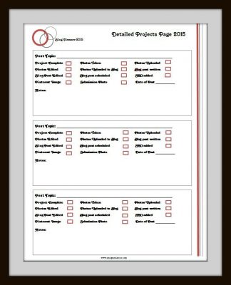 Free Printable Blog Planner!