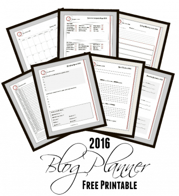Free Printable Blog Planner!