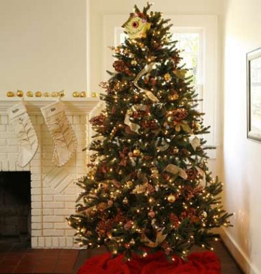 Decorating a Christmas Tree on a Budget