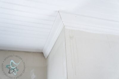 DIY Beadboard Ceiling and Crown Molding!