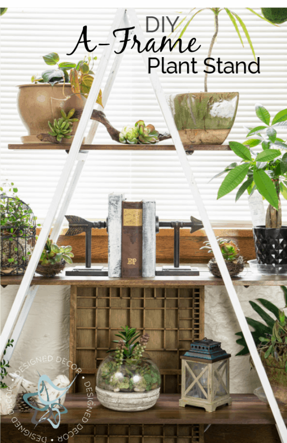 DIY~ A Frame Plant Stand!