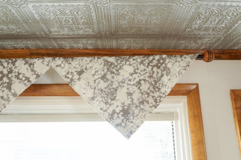 DIY Handkerchief Window Valances - Designed Decor