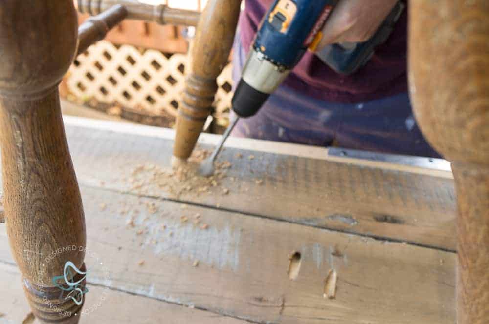 How to Build a Repurposed Chair Leg Bench the easy way!
