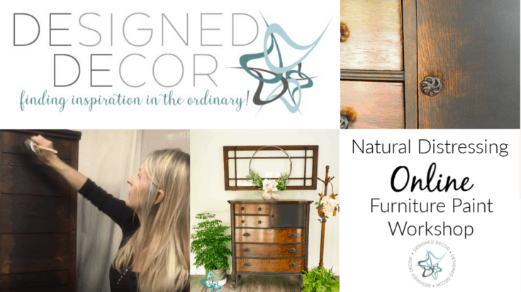 Learn how to achieve an easy natural finish furniture distressing technique