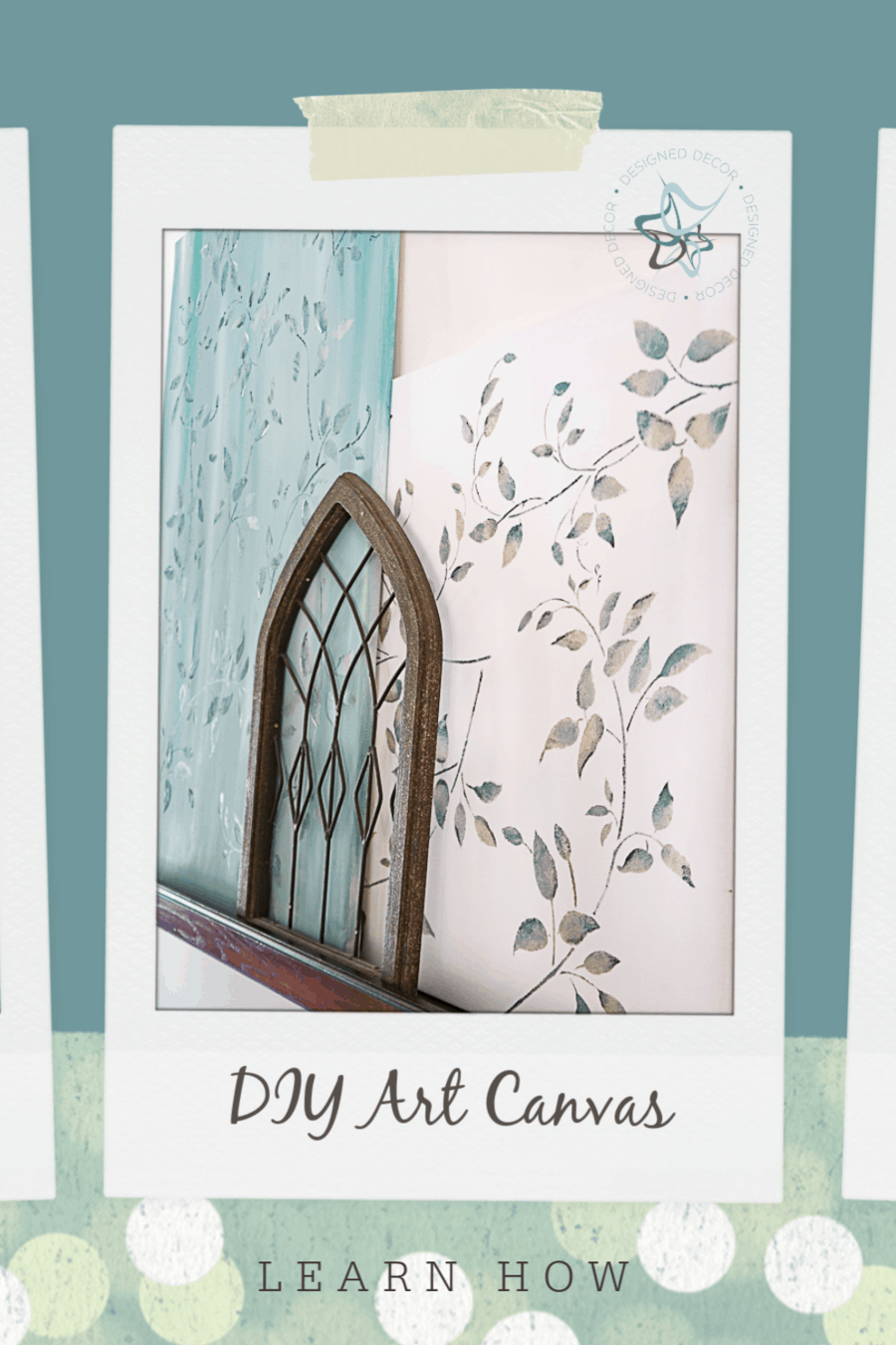 Make An Easy DIY Art Canvas For Painting Designed Decor
