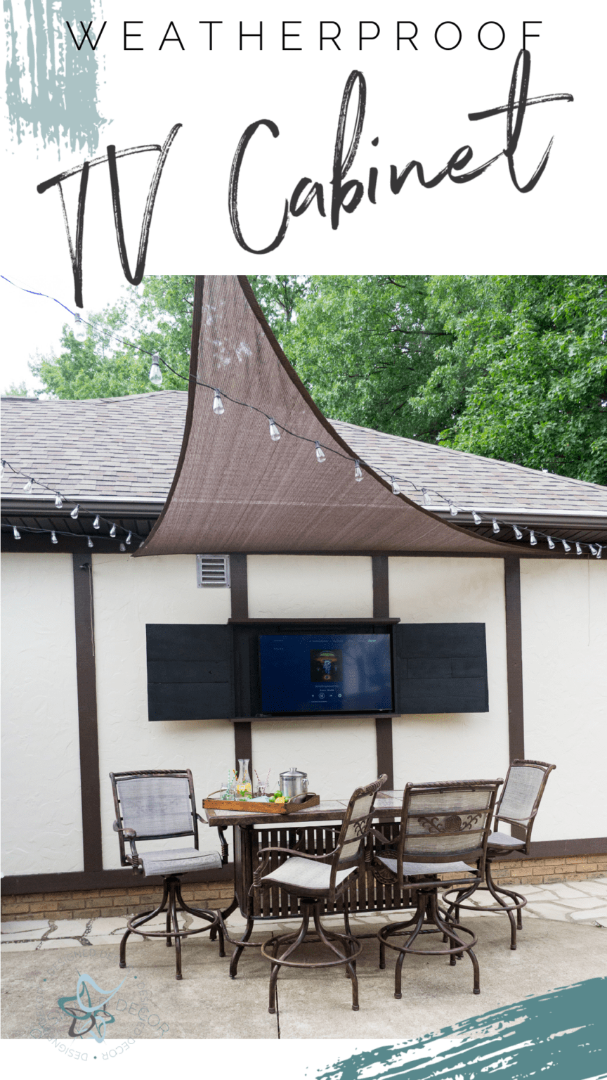 How to build an easy DIY weatherproof outdoor TV cabinet