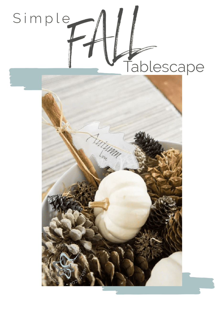 How to create a simple fall tablescape and centerpiece!