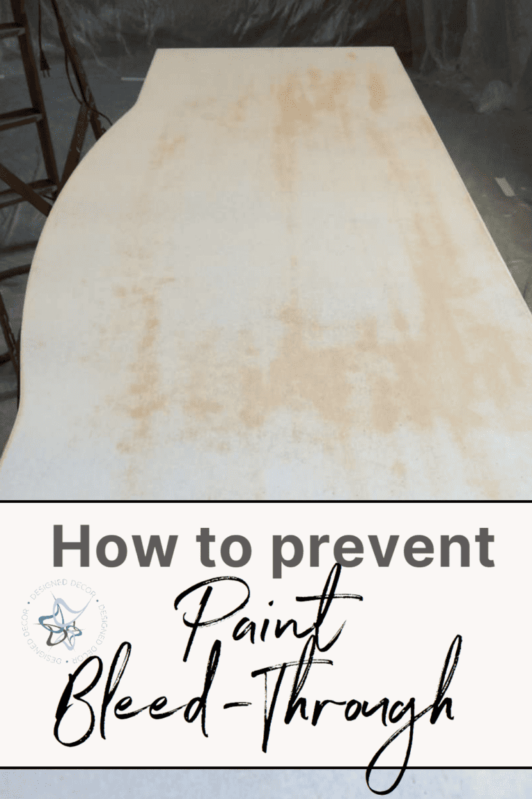 How to prevent Paint Bleed-Through on painted furniture.