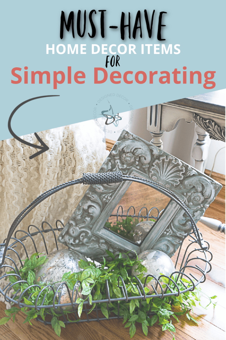 The best must-have home decor items for simple decorating